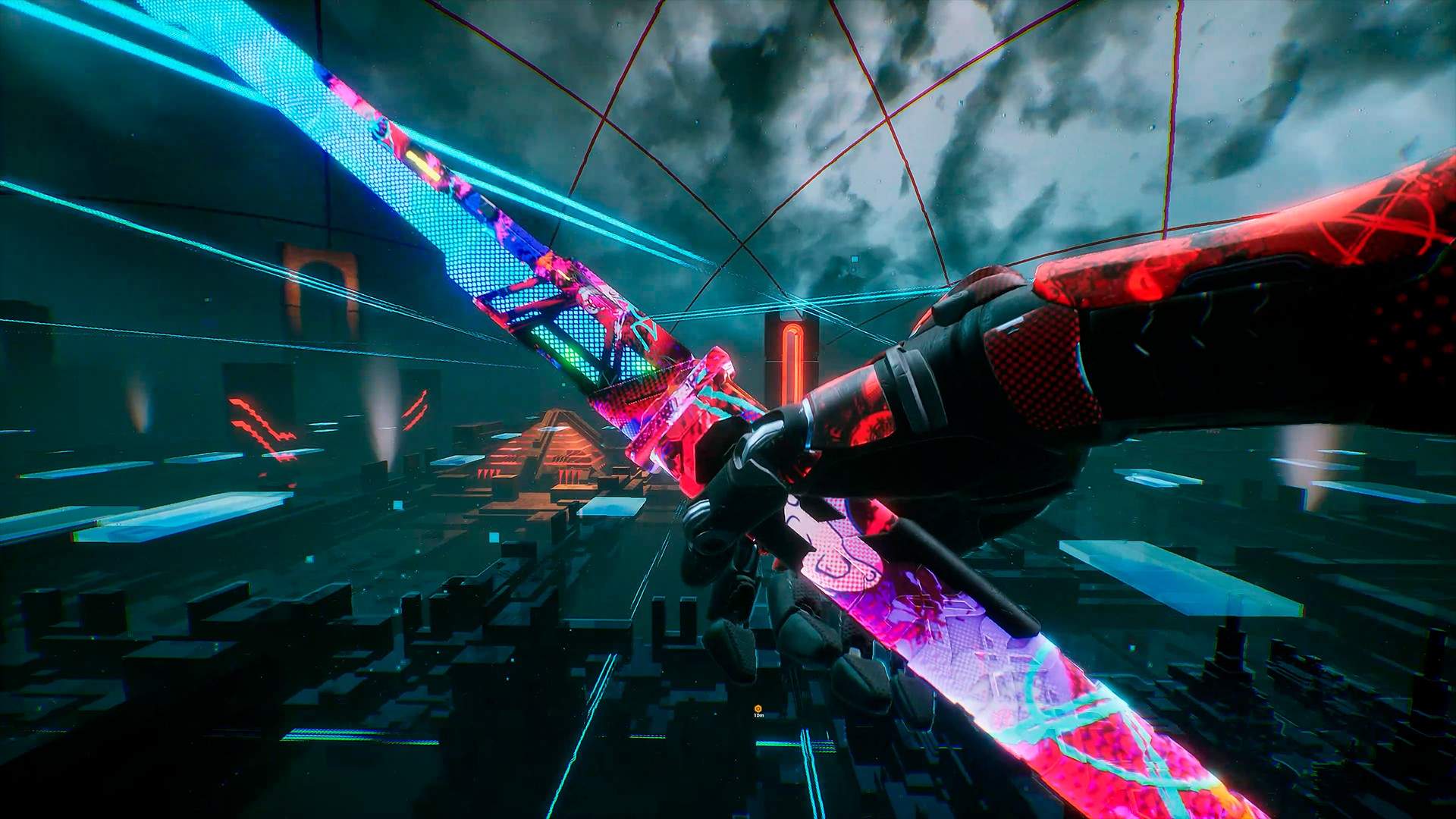 Ghostrunner Review (PS5) - Blade Wallrunner - Finger Guns