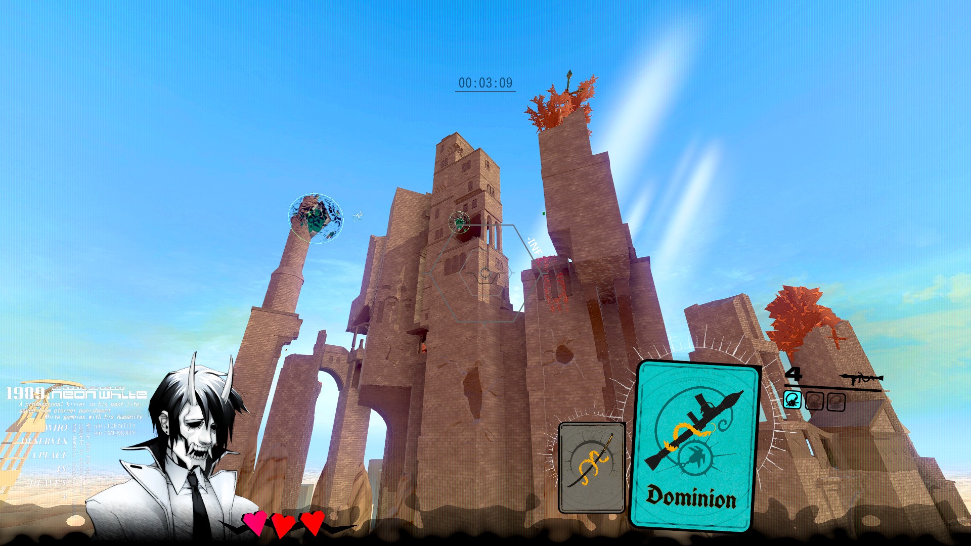 Neon White Review (PC) - Heavenly Illumination - Finger Guns