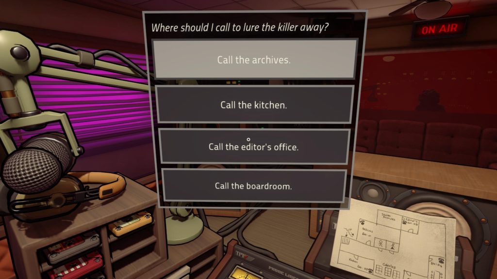 Killer Frequency Review (PS5) - Radio Graves - Finger Guns