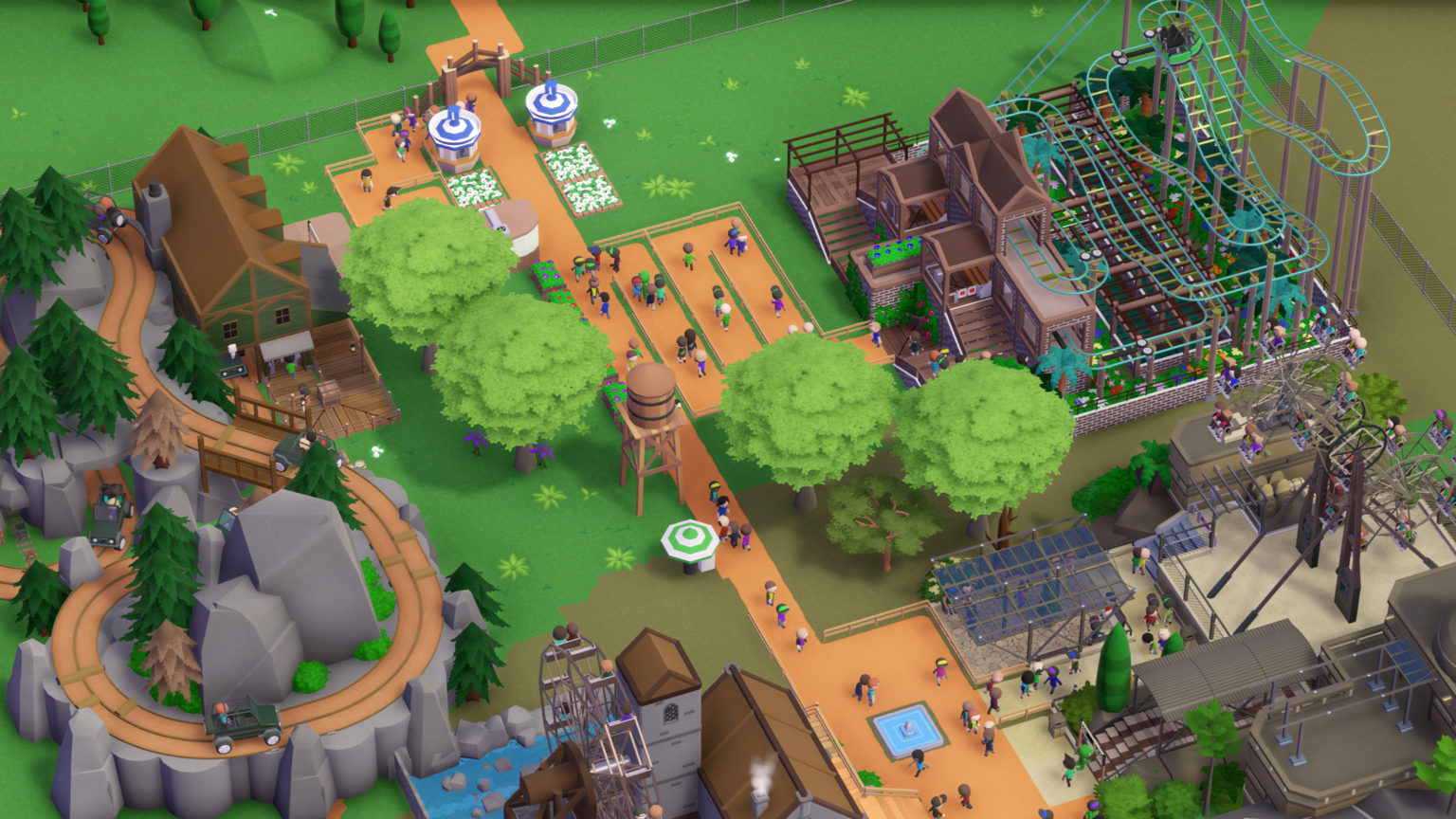 Parkitect: Deluxe Edition Review (Xbox) - Parki-defect - Finger Guns